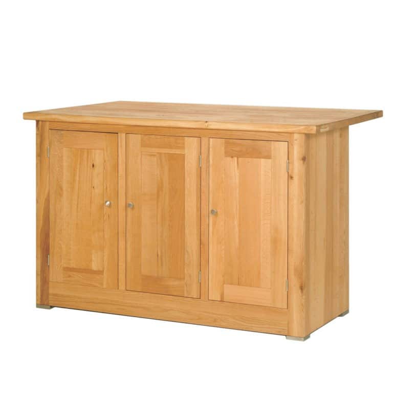 Quercus Solid Oak 3 Bay Breakfast Bar