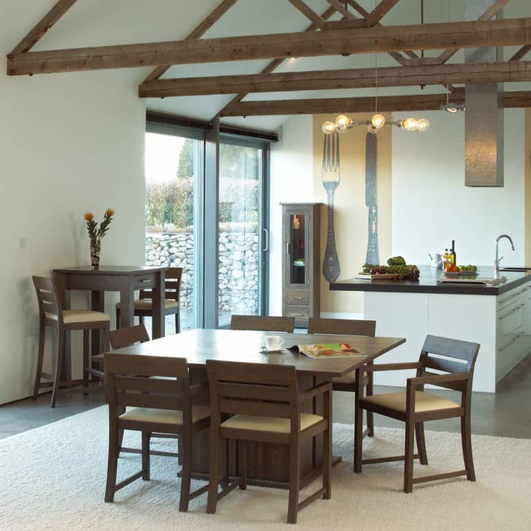 Quercus Solid Oak 5-5 Square Dining Table