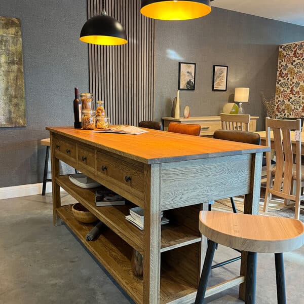 Quercus Solid Oak Kitchen Island